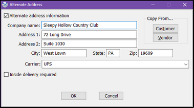Add Alternate Address