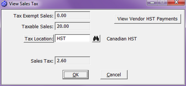 Using Canadian Harmonized Sales Tax (HST)